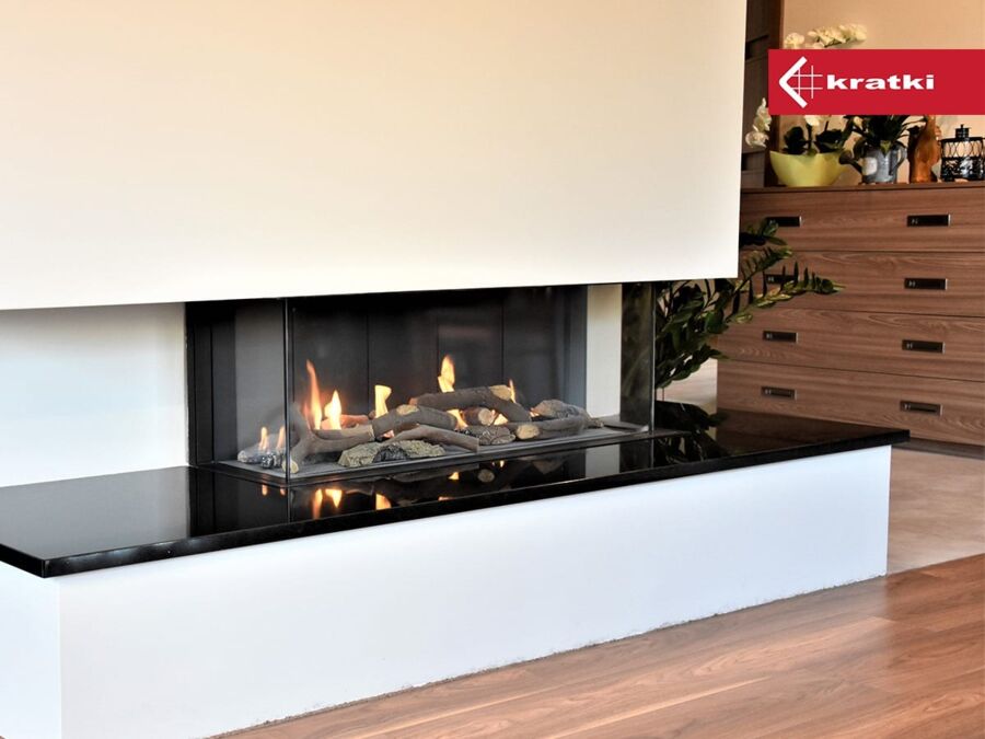 Cheminée de chauffage au gaz naturel ou gaz propane