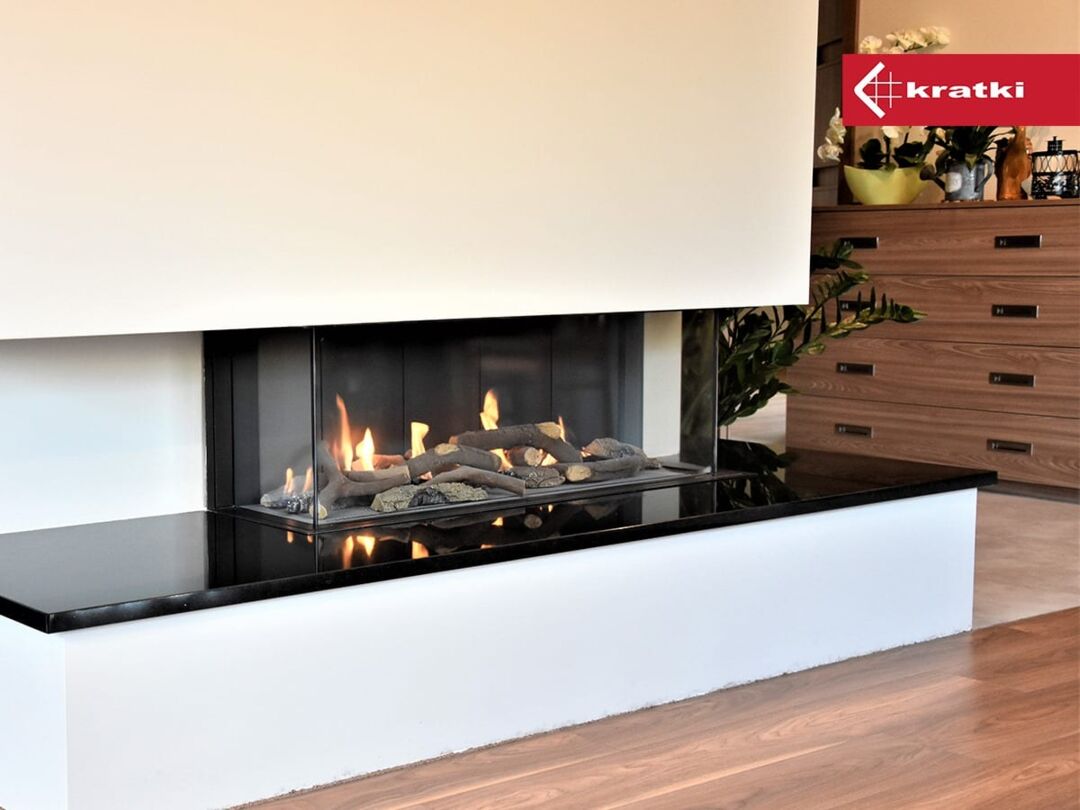 Cheminée de chauffage au gaz naturel ou gaz propane